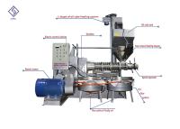 China Vacuum Filter 30kw 450Kg/H Sunflower Screw Oil Presser for sale