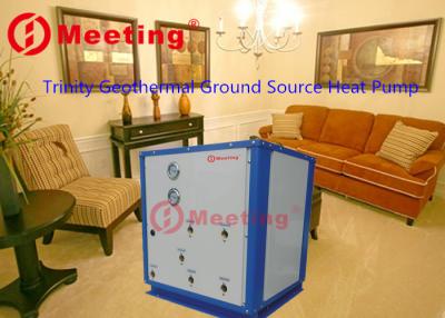 China Meeting Trinity Geothermal Ground Source Heat Pump WIFI Control Heating 12KW Cooling 9KW for sale