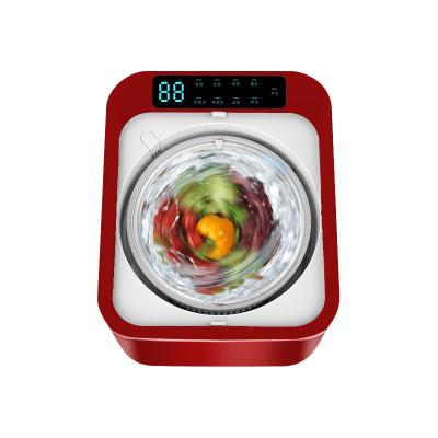 China Automatic Fruit And Vegetable Brush Washer For Disinfecting And Sterilizing / Food Material Cleaning Machine for sale