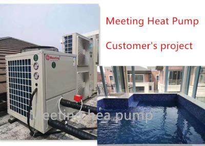 China Meeting 28KW Air Source Swimming Pool Heat Pump Air To Water For Spa / Sauna Heater for sale