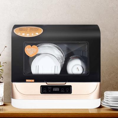 China ISO Desktop Dishwasher Installation Free 4 -6 Sets High Temperature Full Automatic Household Small Table Type for sale