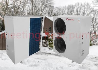 China Side Blowing 21kw Heat Pump Pool Water Heater， Air Source Heating System Constant Temperature 38 Degrees for sale