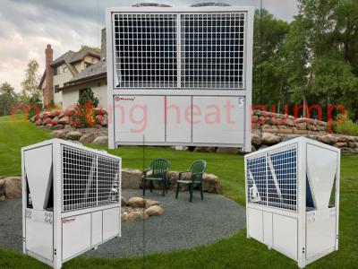 China Md200d Large Energy Saving Air Source Heat Pump Water Heater And Heating Unit Installation Project for sale