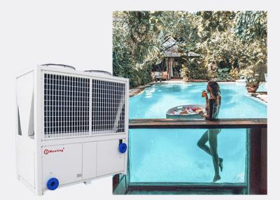 China Meeting garden family outdoor inground fiberglass swimmingpool swim spa swimming pool heat pump R32/R410A/R404A/R417A for sale