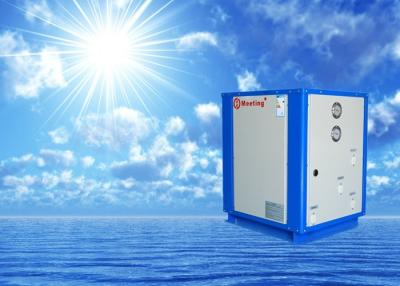 China Meeting multifunctional water/ground source monobloc heat pump provides room heating and cooling R410A/R417A for sale