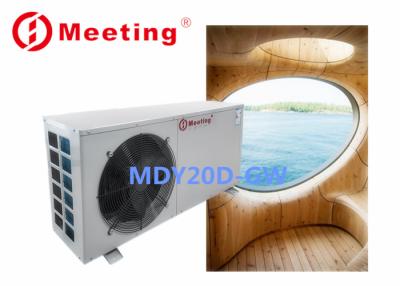 China High Temperature Side Blowing Air Water Heat Pump For High Temperature Bubble Pool Machine for sale