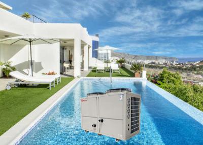 China Meeting 19 years factory high efficient 50KW air to water heat pump swimming pool heater R32 for sale