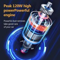 China 120W Rechargeable Wireless Handheld Car Vacuum Cleaner Mini Cyclone Strong Suction for sale