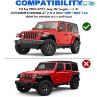 China 40kg Capacity Car Spares Parts Jeep Wrangler Roof Rack Cross Bars Cargo rail Rack for sale