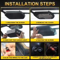 China Rear Glass Liftgate Dome LED Trunk Light Jeep Wrangler Trunk Light 12v for sale