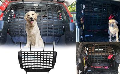 China Polypropylene Car Pet Barrier Safety Net 2007-2021 JK Jeep Wrangler JL Pet Barrier for sale