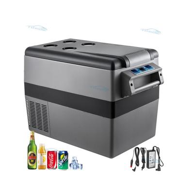 China 45L 55L Caravan Camping Portable Fridge Freezer Car Boating Bar Fridge 45W for sale