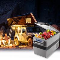 China 45L 55L Caravan Camping Portable Fridge Freezer Car Boating Bar Fridge 45W for sale