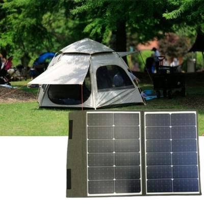 China 2 Fold Portable Solar PV Panel 100W with Mono Cells and MC4 Connector for Distributors and OEM Orders for sale