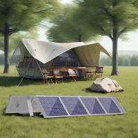 China Portable 4 Fold Solar PV Panel 200W with Mono Cells and Waterproof Fabric for Distributors and OEM Orders for sale