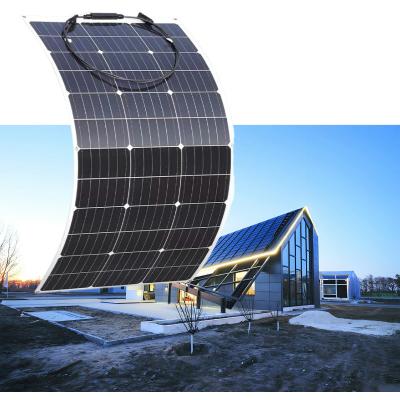China ETFE Flexible Mono Solar Panel Lightweight High Efficiency 215W For Marine And RV for Distributors Orders for sale