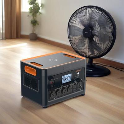China Solar Ready 2400W Portable Power Generator With 2000Wh LiFePO4 Battery Backup for sale
