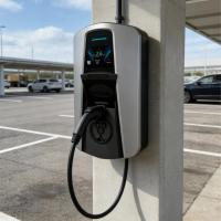China Commercial Level 2 EV Charger 7kW 11kW 22kW Type2 OCPP Smart Charging Station for sale