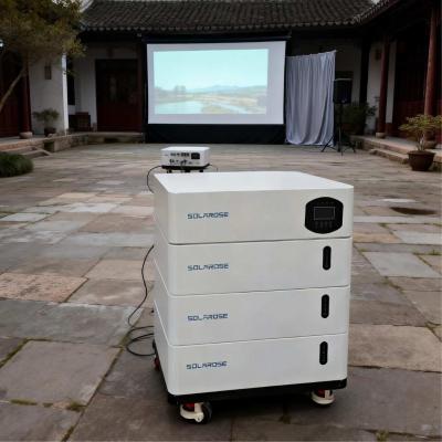 China Stackable 10KW 57.344KWh Home Solar Generator with Integrated Inverter for sale