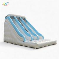 China Commercial 2 Lane Inflatable Dry Slide, 0.55mm PVC Racing Slide for Kids & Adults for sale