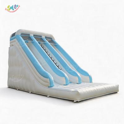 China Commercial 2 Lane Inflatable Dry Slide, 0.55mm PVC Racing Slide for Kids & Adults for sale