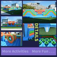 China Commercial Giant Inflatable Obstacle Course Playground Park Kids Outdoor Party Rental Combo for sale