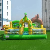 China Jurassic Dinosaur Inflatable Bouncer Combo with Slide Commercial Grade PVC Kids Party Rental Bouncy Jumping Castle for sale
