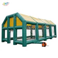 China Outdoor Large Inflatable Shelter Tent, Waterproof Inflatable Workshop Tent With Clear PVC Window For Events for sale