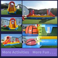 China Commercial Grade Inflatable Jumping Ball Game Big Baller Obstacle Course Leap of Faith Interactive Game for Parties for sale