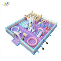 China Custom Bunny Inflatable Soft Play Set Indoor Toddler Playground Equipment Soft Play Bouncer for Kids Party Events Rental for sale