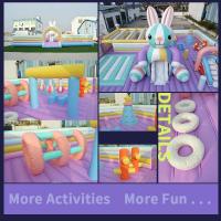 China Custom Bunny Inflatable Soft Play Set Indoor Toddler Playground Equipment Soft Play Bouncer for Kids Party Events Rental for sale