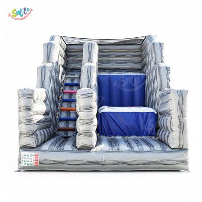 China Commercial Grade Inflatable Stunt Jump Free Fall Airbag with Climbing Ladder for Extreme Sports Party Rental Business for sale