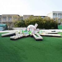 China Commercial Grade 9 Hole Inflatable Mini Golf Game for Party Rental, Portable Inflatable Crazy Golf Course with Obstacles for sale