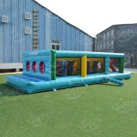 China Commercial Grade PVC Inflatable Obstacle Course Challenge Outdoor Party Rental Inflatable Obstacle Run for Kids Adults for sale