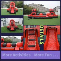 China Commercial Inflatable Leaps And Bounds Big Baller Obstacle Course Jumping Ball Game For Party Rental Events for sale
