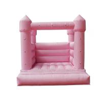 China Multi Style Pastel Inflatable Bounce Castle, White Pink Inflatable Jumping House for Wedding Party Rental for sale