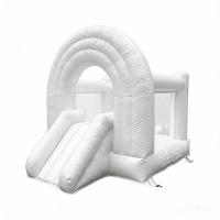 China Multi Style Pastel Inflatable Bounce Castle, White Pink Inflatable Jumping House for Wedding Party Rental for sale