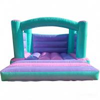 China Multi Style Pastel Inflatable Bounce Castle, White Pink Inflatable Jumping House for Wedding Party Rental for sale