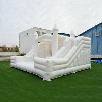 China White Inflatable Castle Bouncer Jump House For Outdoor Birthday Party Rental Business for sale