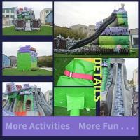 China Commercial Grade Spooky Mansion Inflatable Slide Halloween Bouncy Castle Combo for Party Rental Business for sale