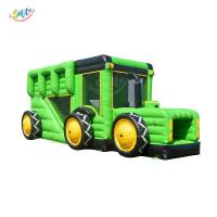 China Commercial Grade Inflatable Tractor Obstacle Course Farm Theme Inflatable Challenge for Party Rental Kids Fun for sale