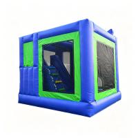 China Commercial Grade Hedgehog Inflatable Bounce House Slide Combo Blue Hero Theme Party Rental Jumping Castle for sale