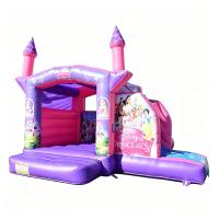 China Commercial Grade Pink Princess Inflatable Bounce House Slide Combo Dream Castle Theme Party Rental Bouncer for sale