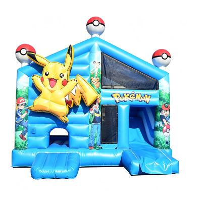 China Commercial Grade Yellow Monster Inflatable Bounce House Slide Combo Anime Theme Party Rental Jumping Castle for sale