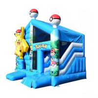 China Commercial Grade Yellow Monster Inflatable Bounce House Slide Combo Anime Theme Party Rental Jumping Castle for sale