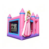 China Commercial Grade Pink Princess Inflatable Bounce House with Slide Purple Bouncy Castle for Kids Party Rental for sale
