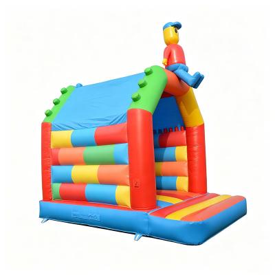 China Commercial Grade Block Theme Inflatable Bounce House Building Block Bouncy Castle for Kids Party Rental Business for sale