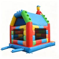 China Commercial Grade Block Theme Inflatable Bounce House Building Block Bouncy Castle for Kids Party Rental Business for sale