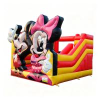 China Cute Cartoon Mouse Inflatable Bouncy Castle Slide Combo Kids Jumping House for Birthday Party Rental Outdoor Fun for sale