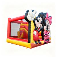 China Cute Cartoon Mouse Inflatable Bouncy Castle Slide Combo Kids Jumping House for Birthday Party Rental Outdoor Fun for sale